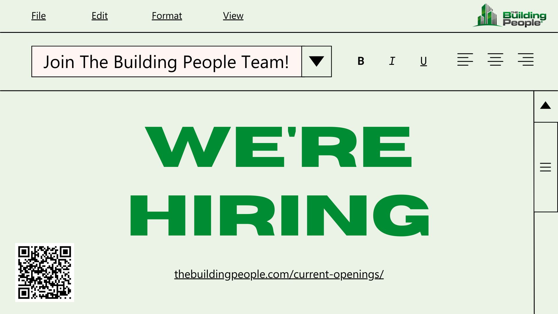 Careers | The Building People