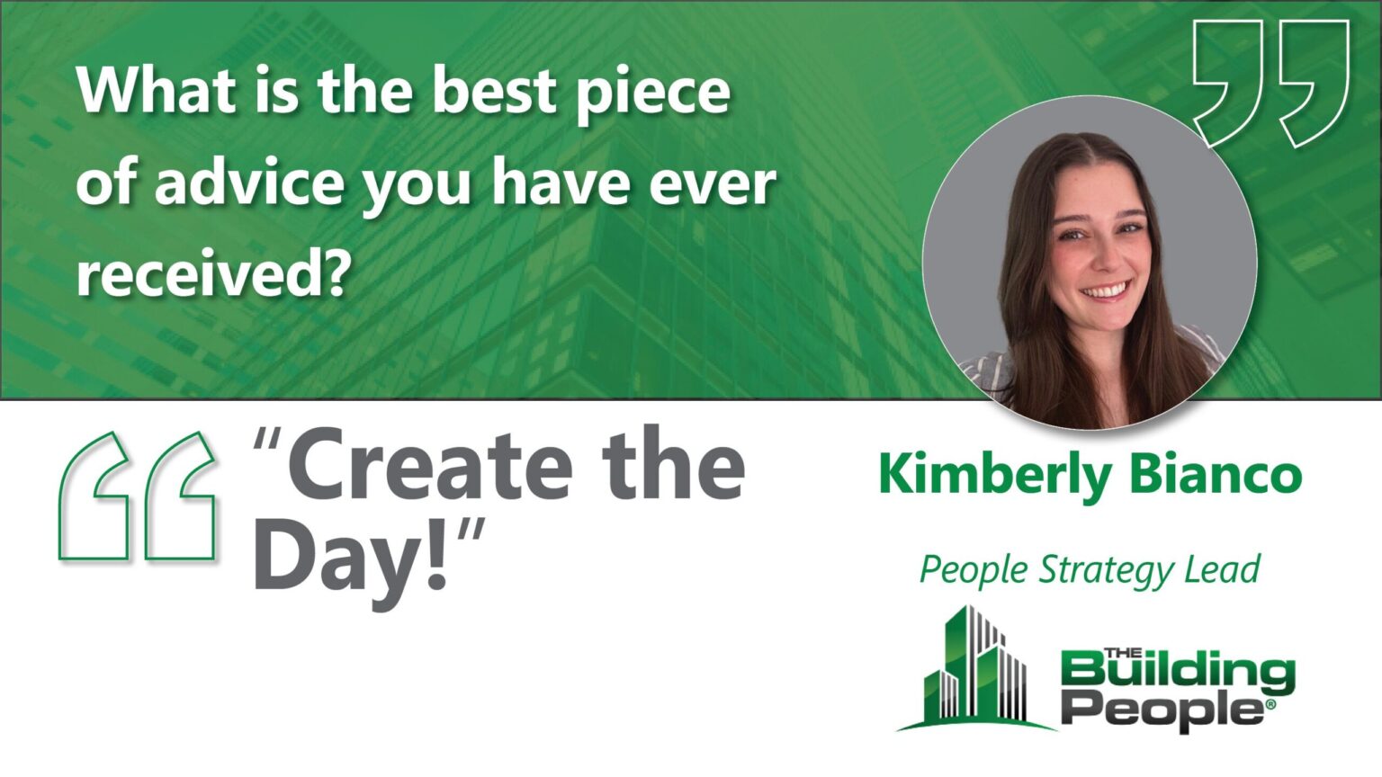 Employee Q&A: Kimberly Bianco | The Building People